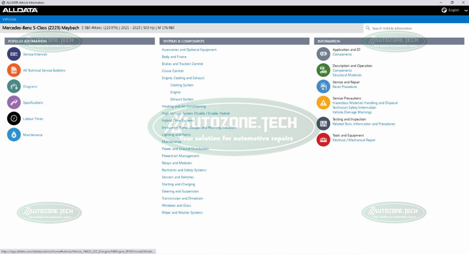 ALLDATA US OFFICIAL | Autozone.tech - Your Vehicle Repair Solution 2025