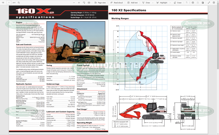 Link-Belt Excavator Full Set Manual DVD – Complete OEM Repair & Service ...