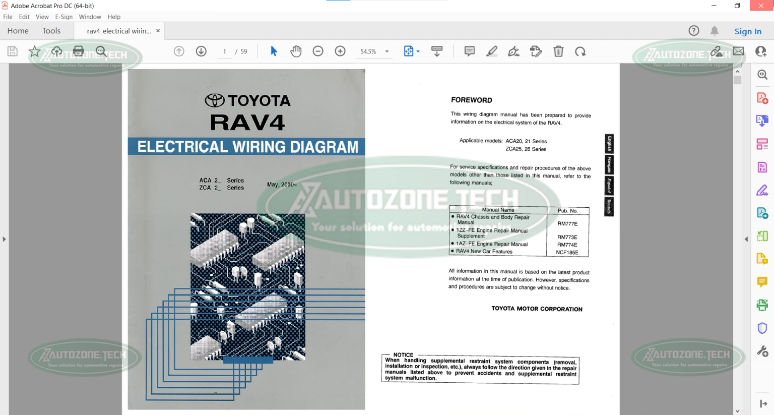 Toyota GSIC - Global Service Information Center Collection | Autozone ...