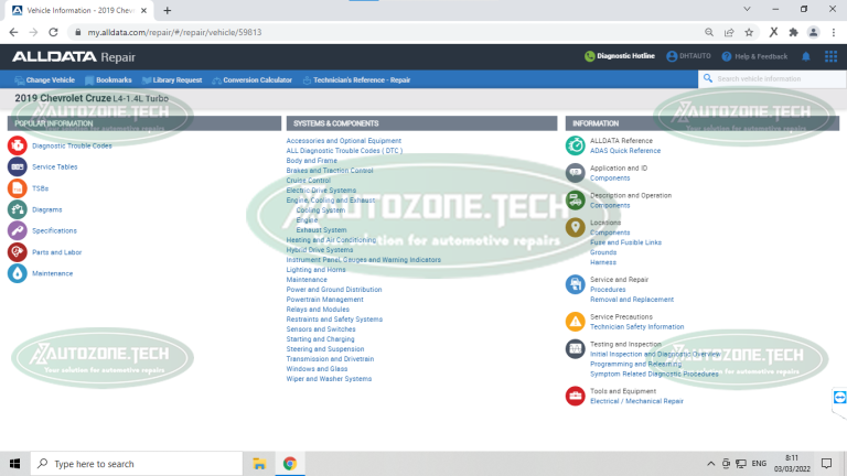 ALLDATA US OFFICIAL | Autozone.tech - Your Vehicle Repair Solution 2025